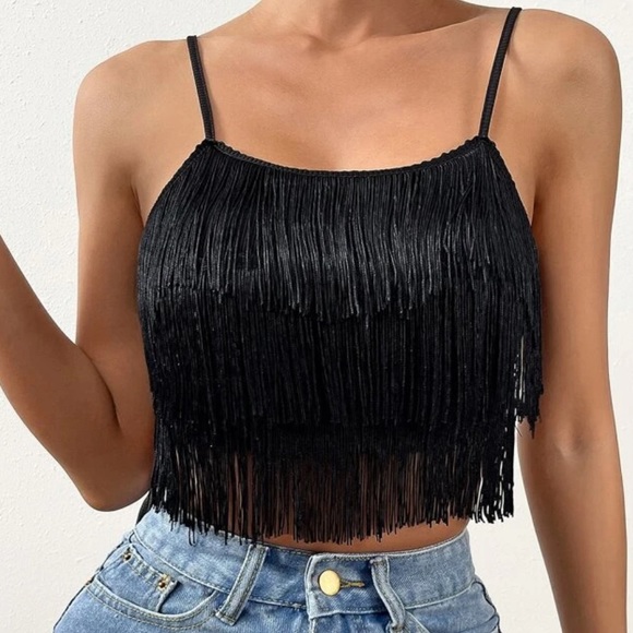 Zara | Tops | Zara Fringe Top Never Worn | Poshmark